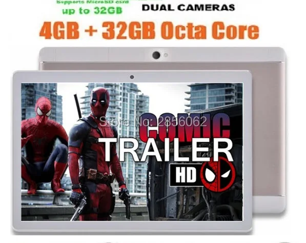 DHL Livre Tablet PC 10 polegada MTK8752 Octa Núcleo 4 GB RAM 64 GB ROM ...