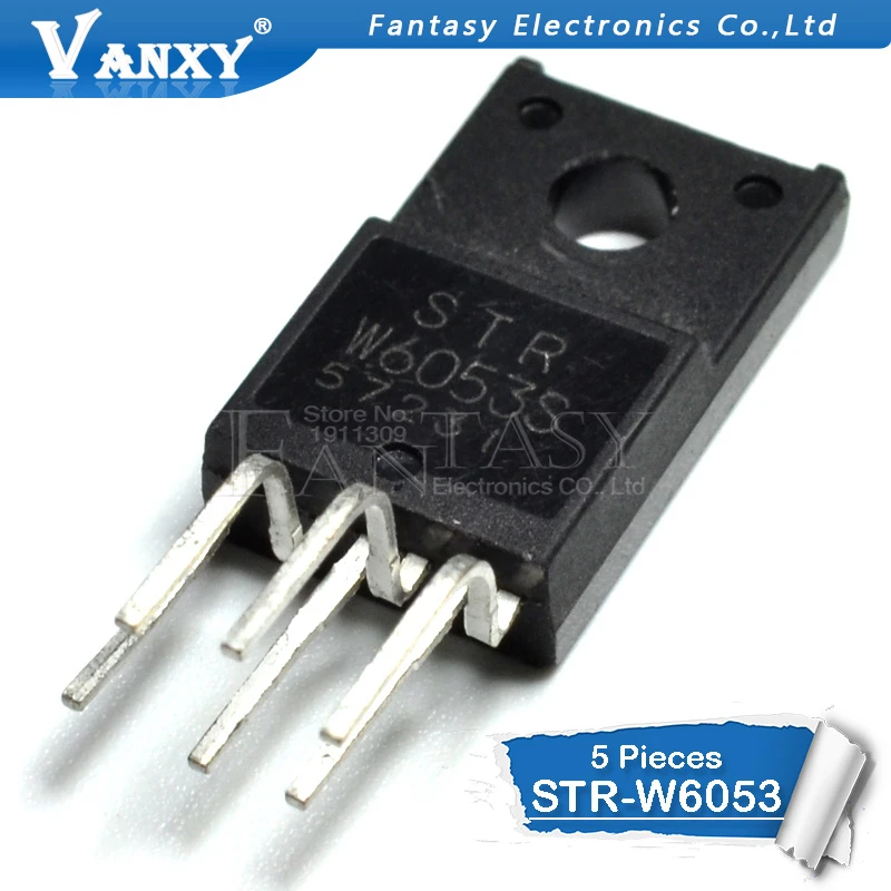 5pcs Str-w6053n Str-w6053 Str-w6053s To220f-6 W6053n W6053s Str-w6052s ...