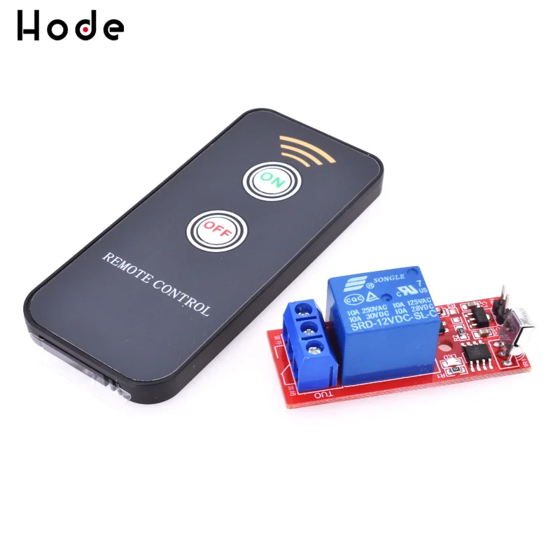DC 12V 1 Channel Relay Module Infrared IR Remote Switch Control 1 CH ...