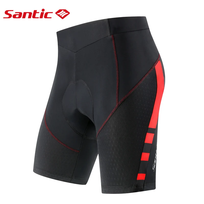 Santic Cycling Shorts Man Reflective Bike Shorts Mtb 4d Padded Shockproof Bicycle Shorts