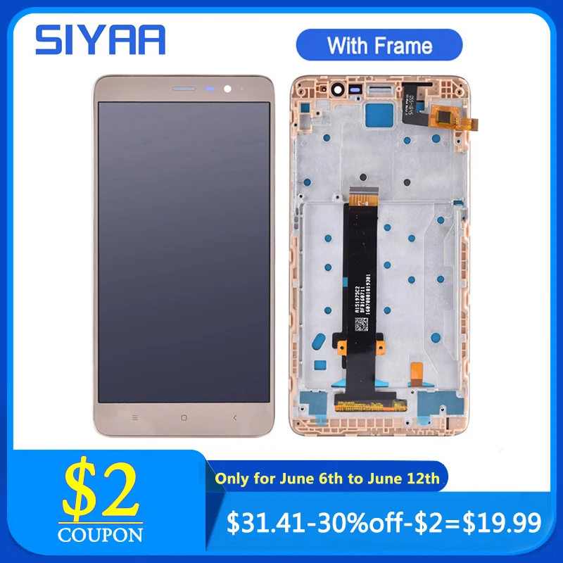 Pantalla LCD digitalizadora para Xiaomi Redmi Note 3, reemplazo de ...