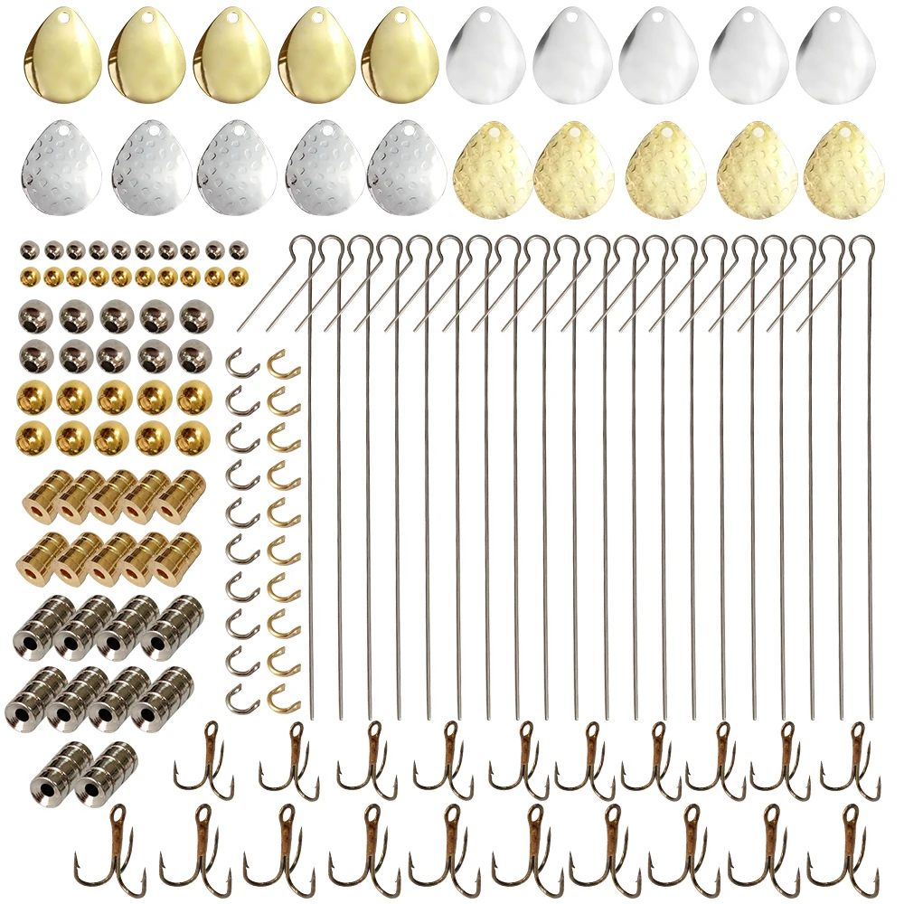 Shaddock-Fishing-140Pcs-DIY-Fishing-Copper-Blade-Inline-Spinner-Lure ...