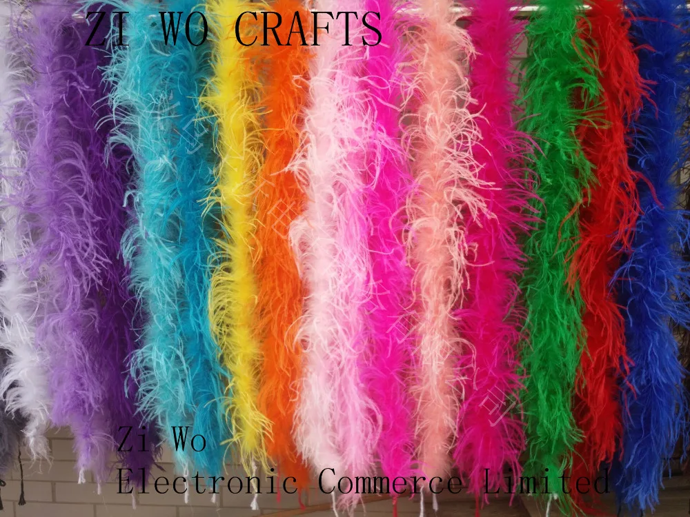 2 meters beautiful ostrich feather strip, DIY gift box, clothing ...