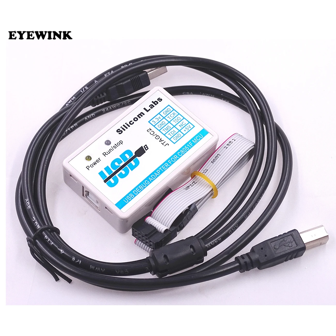 C8051F Эмулятор/загрузка/программист JTAG/C2 U-EC6/U-EC5/EC3 USB отладочный адаптер Adapt 3,3 V ...