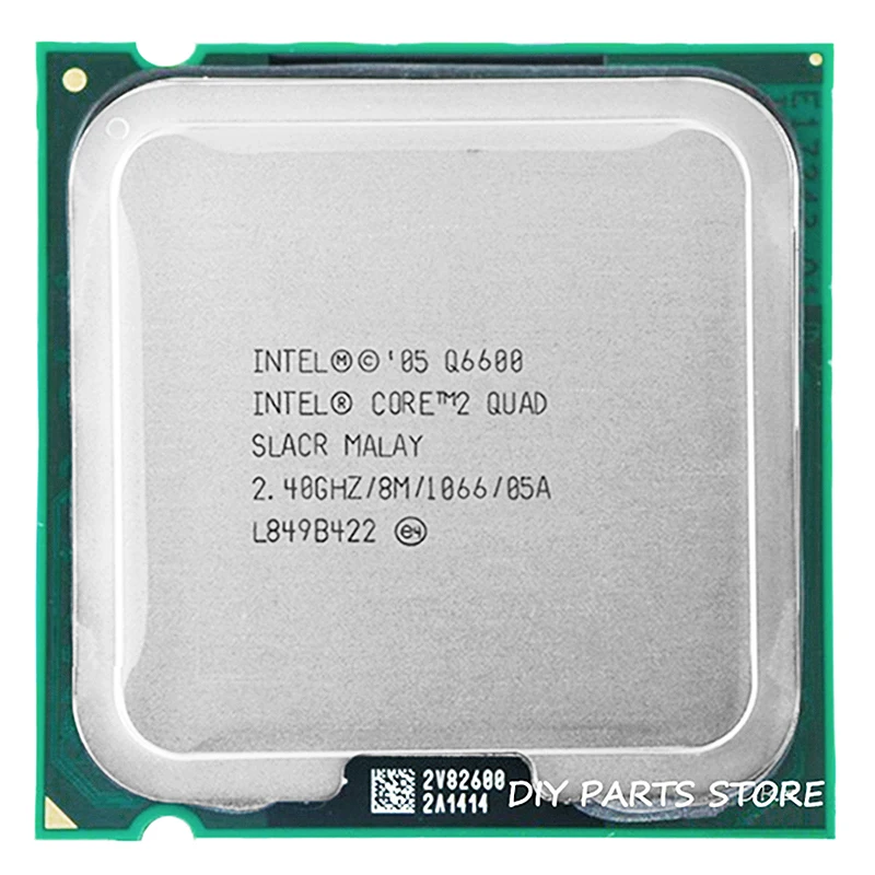Procesador de 4 núcleos INTEL core 2 QUAD Q6600 Socket LGA 775 CPU 2,4 ...