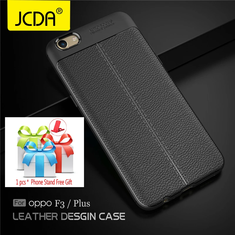JCDA For OPPO F3 Case TPU Leather Back Soft TPU Luxury Cover Shockproof ...