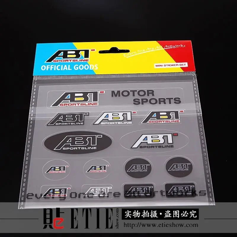 OEM Car Sticker Design Car Styling 12*12 cm ABT Motor Sports Vinyl ...