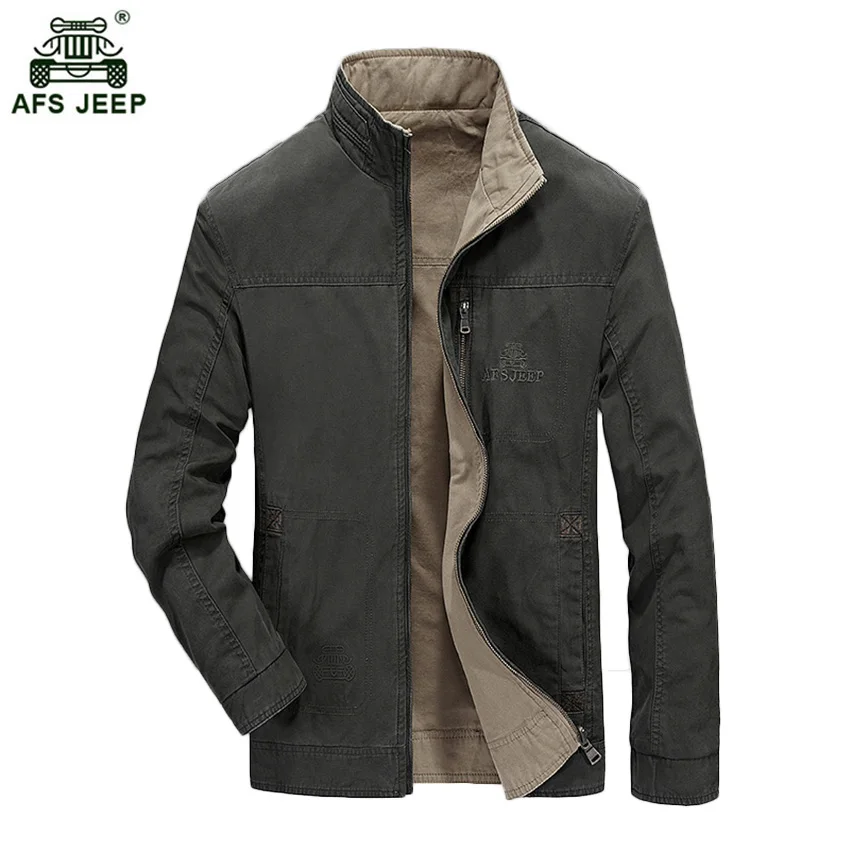 New Design Mens Double Side Jacket Men Outwear Casual Jacket Afs Jeep ...