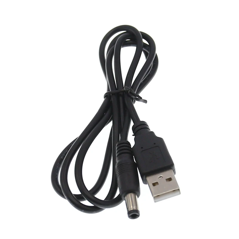 22AWG USB 2.0 To DC 5.5mm / 2.5mm 5.5 * 2.5 5.5x2.5 tubular 5 Volt DC ...