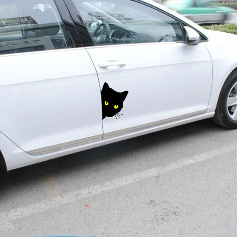 2018 Hot Cat Car Sticker 12*15CM CAT FACE PEERING Decals Pet Cat ...