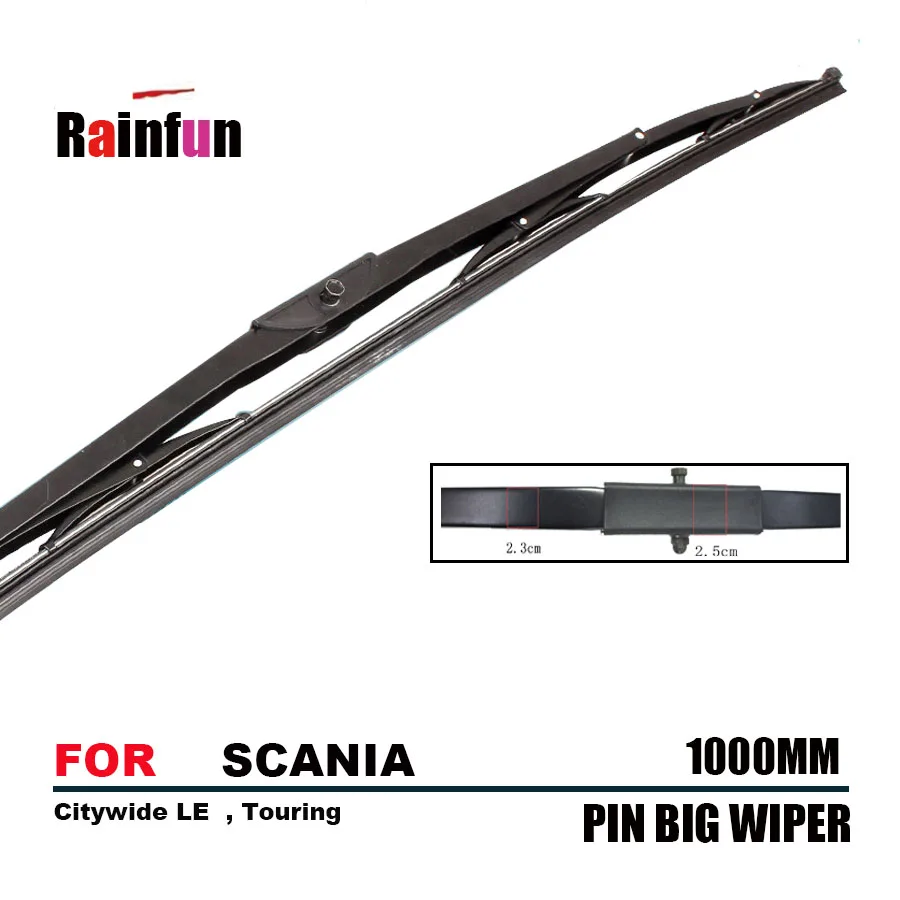 Rainfun 1000mm Long Bus Wiper Blade For Scania , Citywide Le , Touring ...