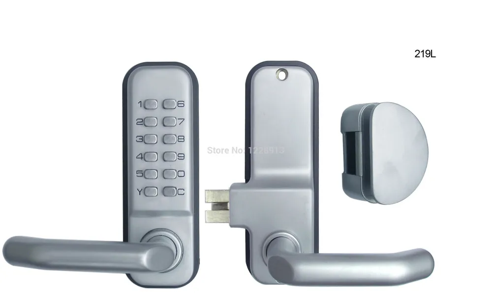 Mechanical code lock with handle/ zinc alloy cipher lock/ glass door ...