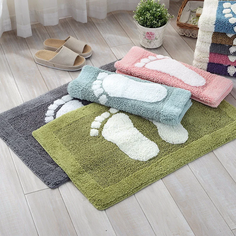 Aliexpress.com : Buy Cotton Chenille Floor Rug Soft Footprint Pattern ...