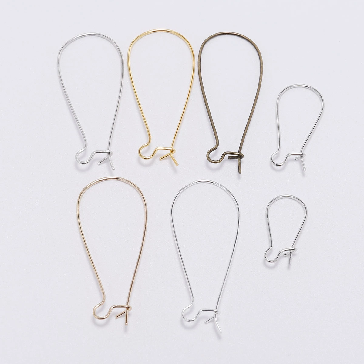 50pcs/lot French Earring Loop Hoops Ear Wire Hook For Jewelry Making ...