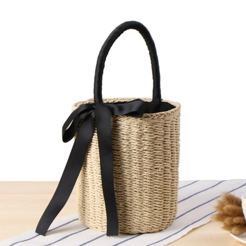 Women Bohemian Straw Beach Bag Woven Handbag Tote Handmade Summer ...