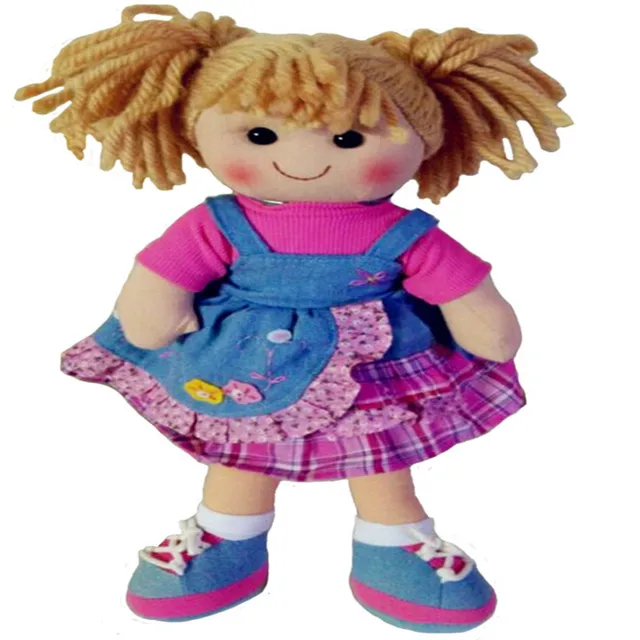 Smafes high quality 15 inch soft rag doll toy for girls stuffed fashion ...