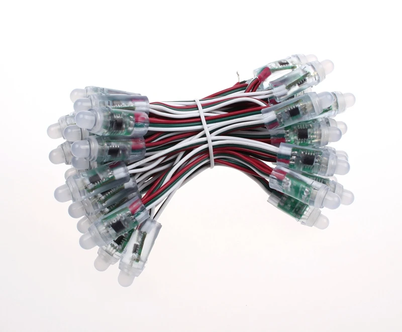 Promotion!!!WS2811 DC5V 50nodes addressable LED pixel string node;IP68 ...