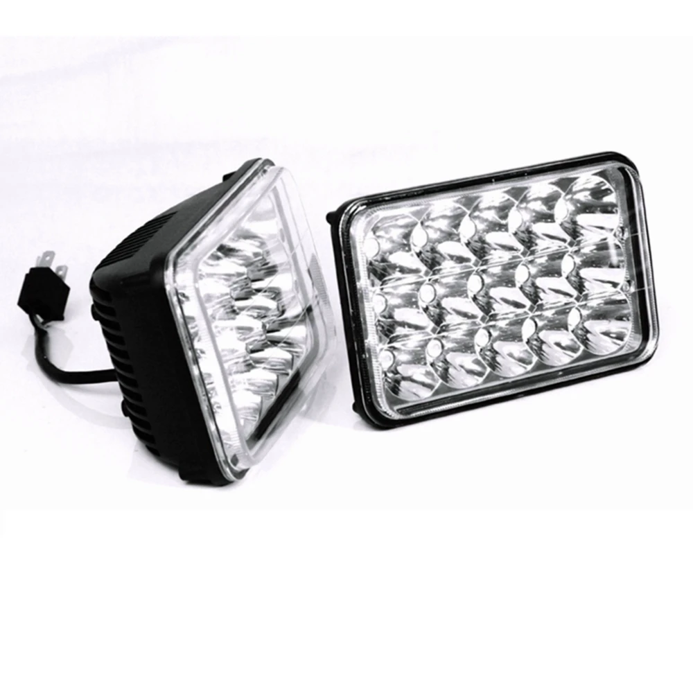 4x6 LED Rectangular Headlight Sealed Beam Replacement HID Xenon H4651 ...