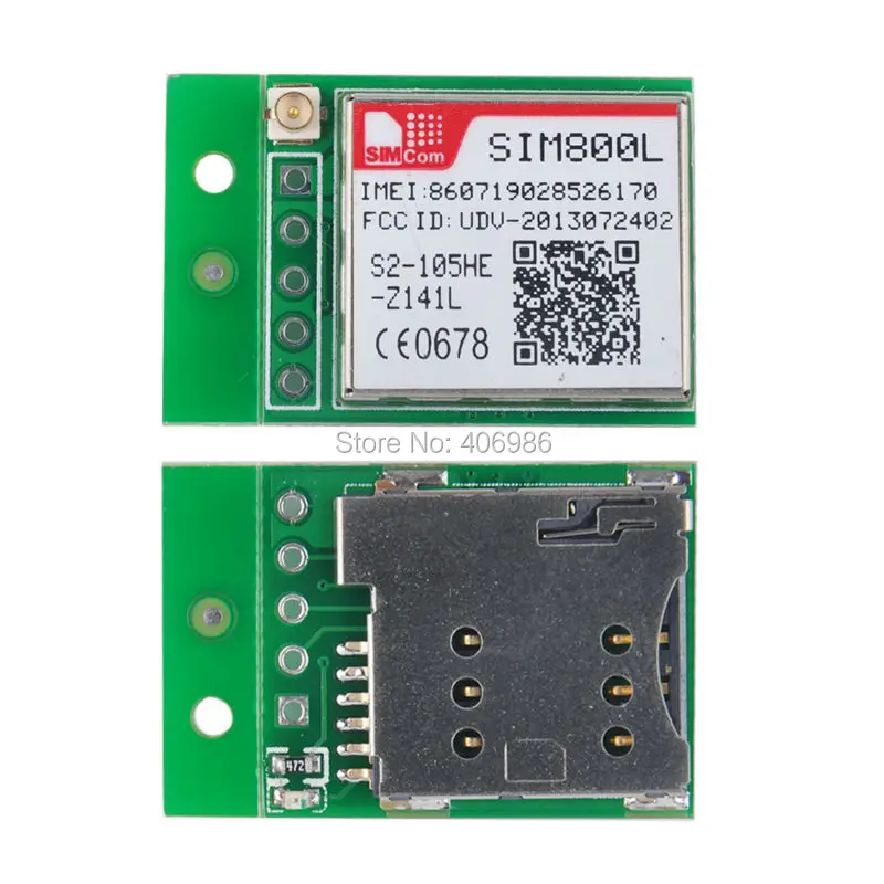 Купить sim800l gprs модуль с антенной pcb бомба слот автоматическая microsim карты fz1036 в ...