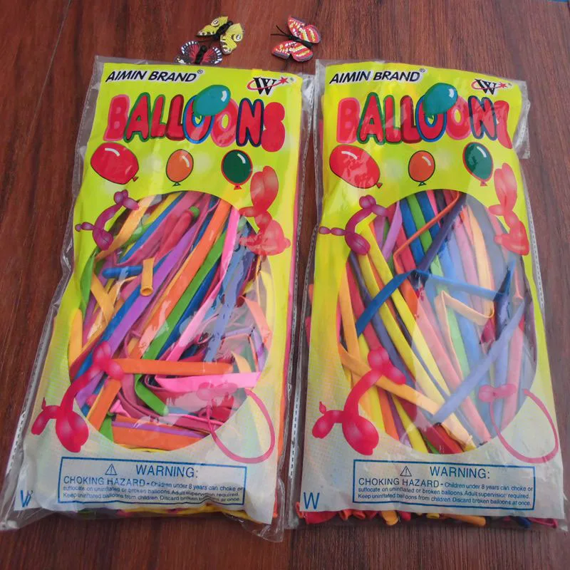 100pcs-Tying-Twisting-Balloon-Long-Shape-Balloon-Latex-Balloons ...