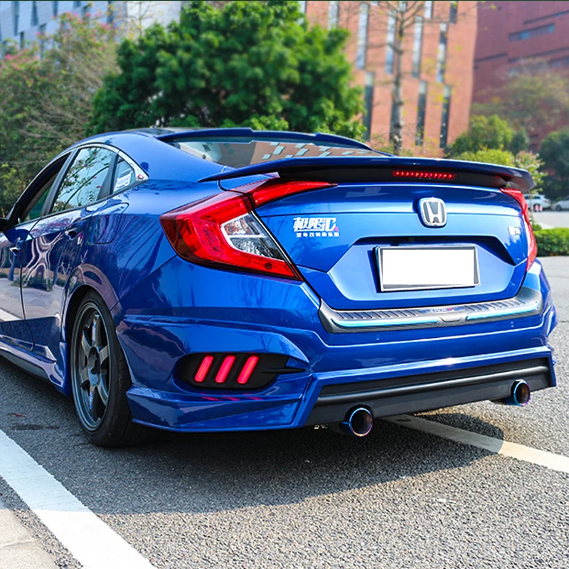 RS Style ABS Plastic Unpainted Primer Color Tail Wing Fit For Honda ...