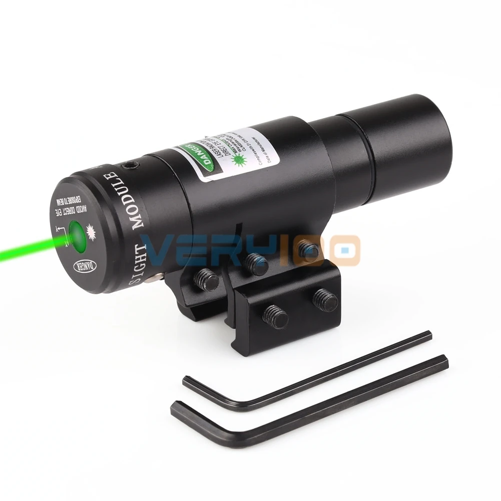 Tactical Green Laser Dot Sight Compact Picatinny Rail Mount 20mm for ...
