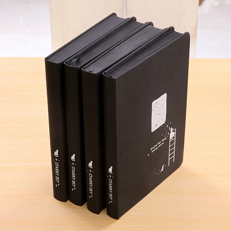 Black paper inner page notebook 96 sheets 32k 128*186mm album starry ...