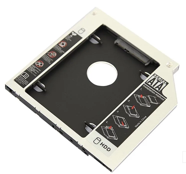 100pcs Universal 2nd Hard Disk Drive Caddy For Laptop 9.5mm SATA to ...