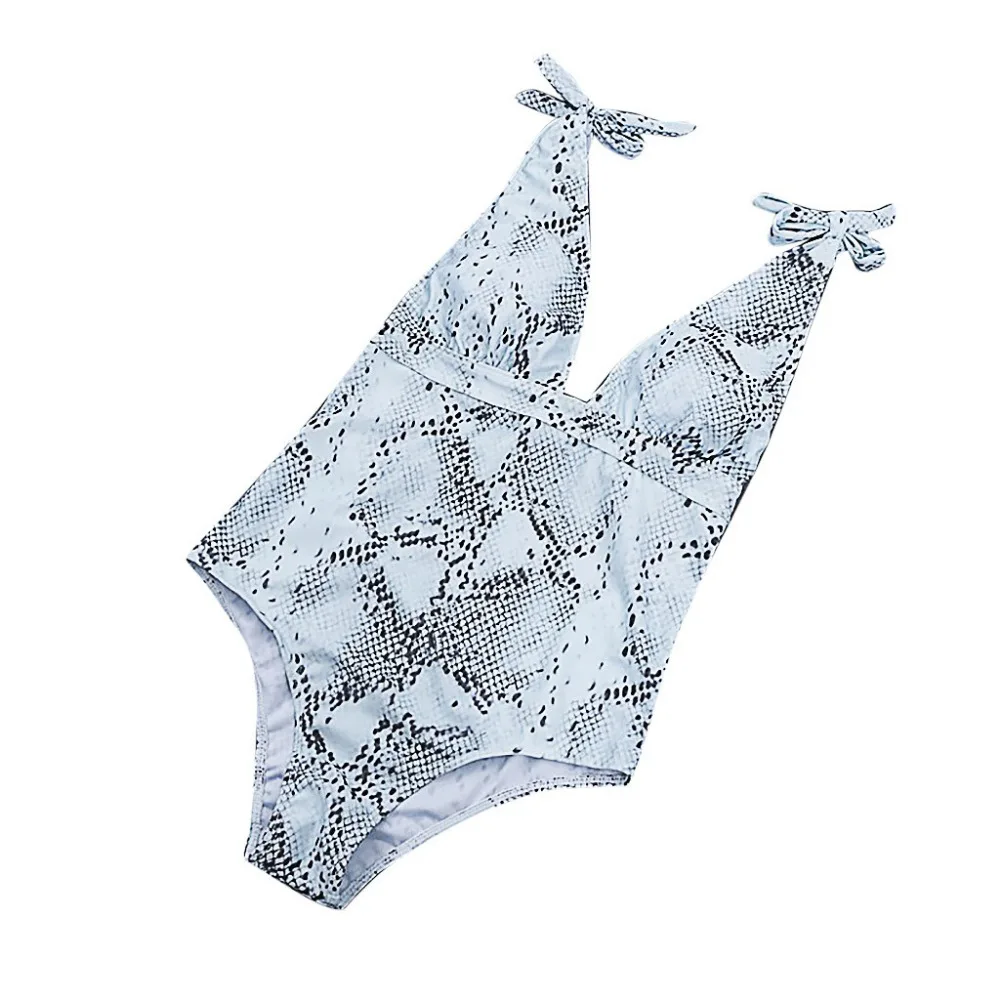 Sexy Women Flower Print Bikinis Beachwear Push Up Bandage One Piece