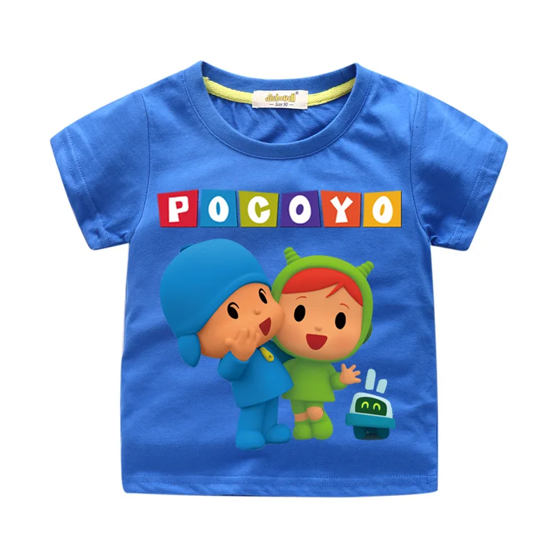 Kids New Cartoon Pocoyo Print Tshirt Clothes For Children Clothing Boy ...
