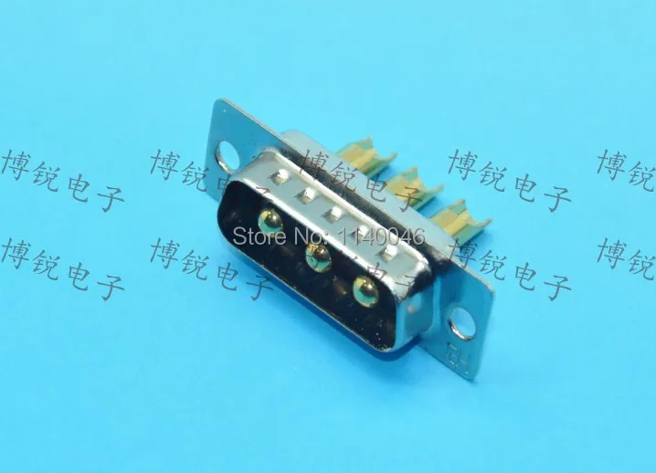 Large current DB connector Solder 3W3 male and female gold plated high ...