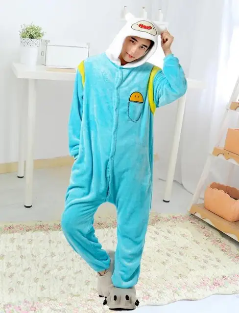 Anime Adventure Time Onesies Jack Dog Finn Yellow Cosplay Costume ...