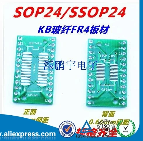 Sop24 Adapter Board Ssop24 Tssop24 Patch To Dip Dip 0.65 / 1.27mm ...