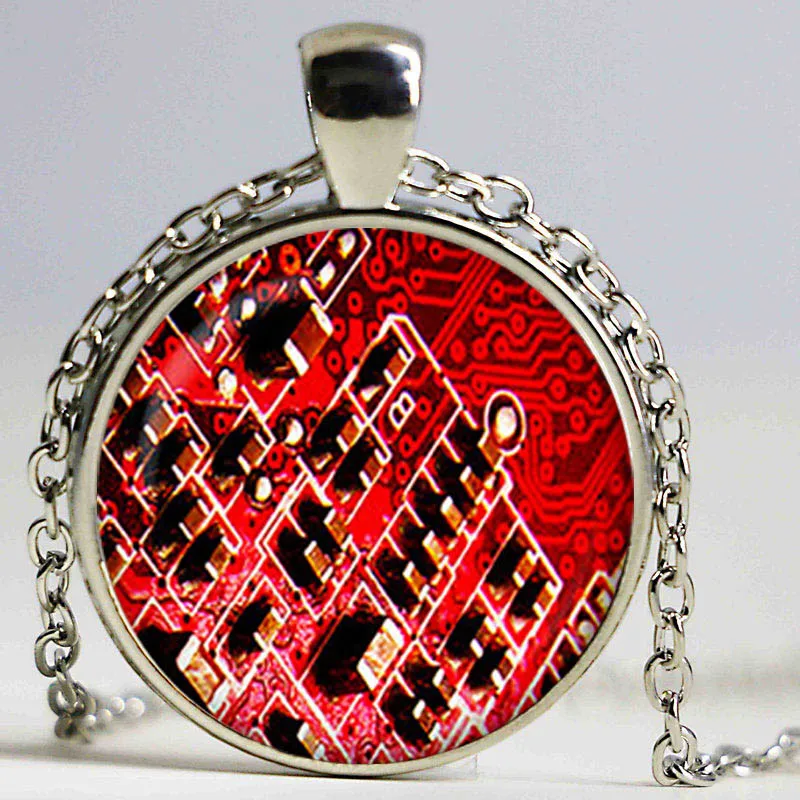 Circuit Board pendant. Printed circuit Board electronic Necklace. PCB ...