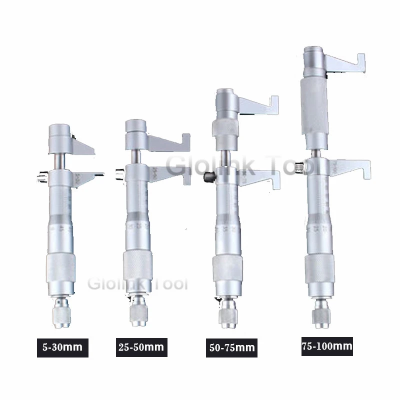 4pcs Inside Micrometer Set 5-30mm/25-50mm/50-75mm/75-100mm 0.01mm ...