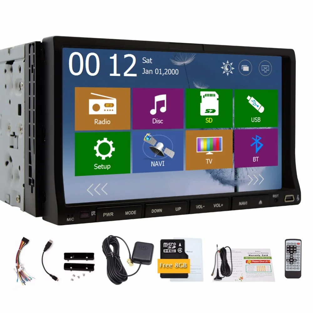 Double 2 Din 7 inch Head unit In Dash Car Auto radio Stereo Video ...