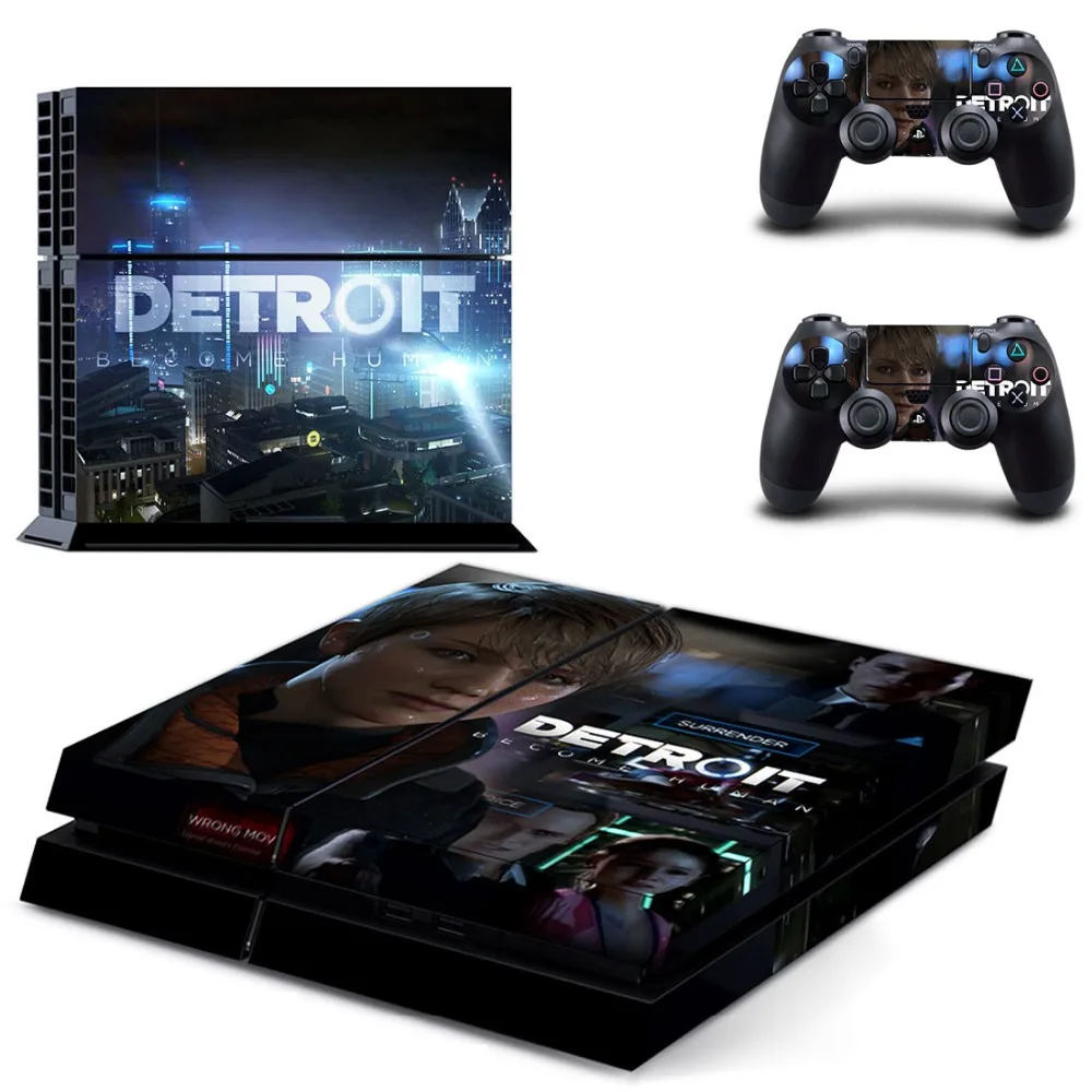 Detroit Become Human PS4 Skin Sticker Console Decal - ConsoleSkins.co