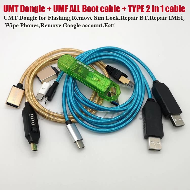 Dongle UMT 100% Original + cable UMF de arranque + cable Octopus Frp 2 ...