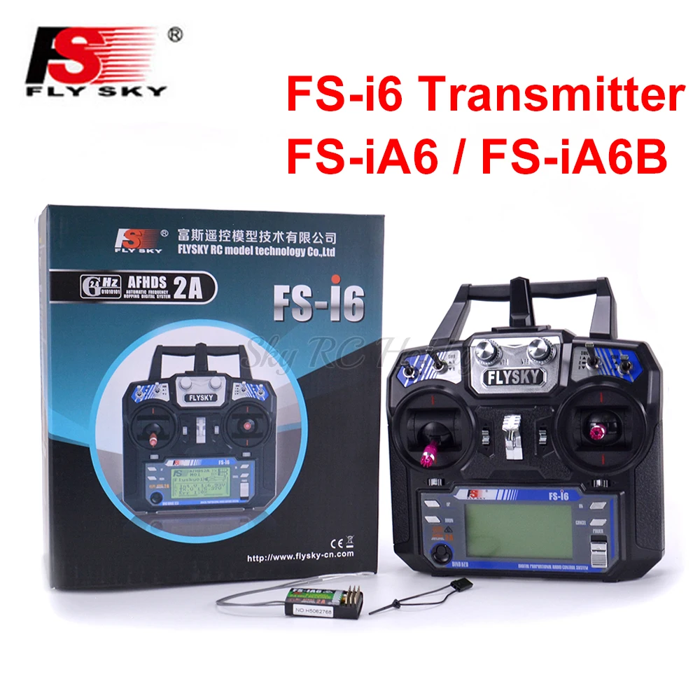 Flysky FS i6 FS I6 2.4G 6CH RC 송신기 컨트롤러 FS iA6 수신기 RC 헬리콥터 비행기 UAV ...