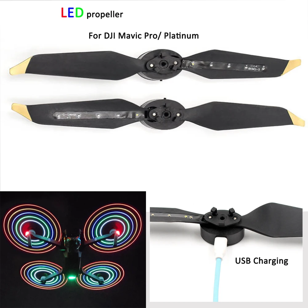 LED Flash propellers Colorful LED propeller with USB Charger ...