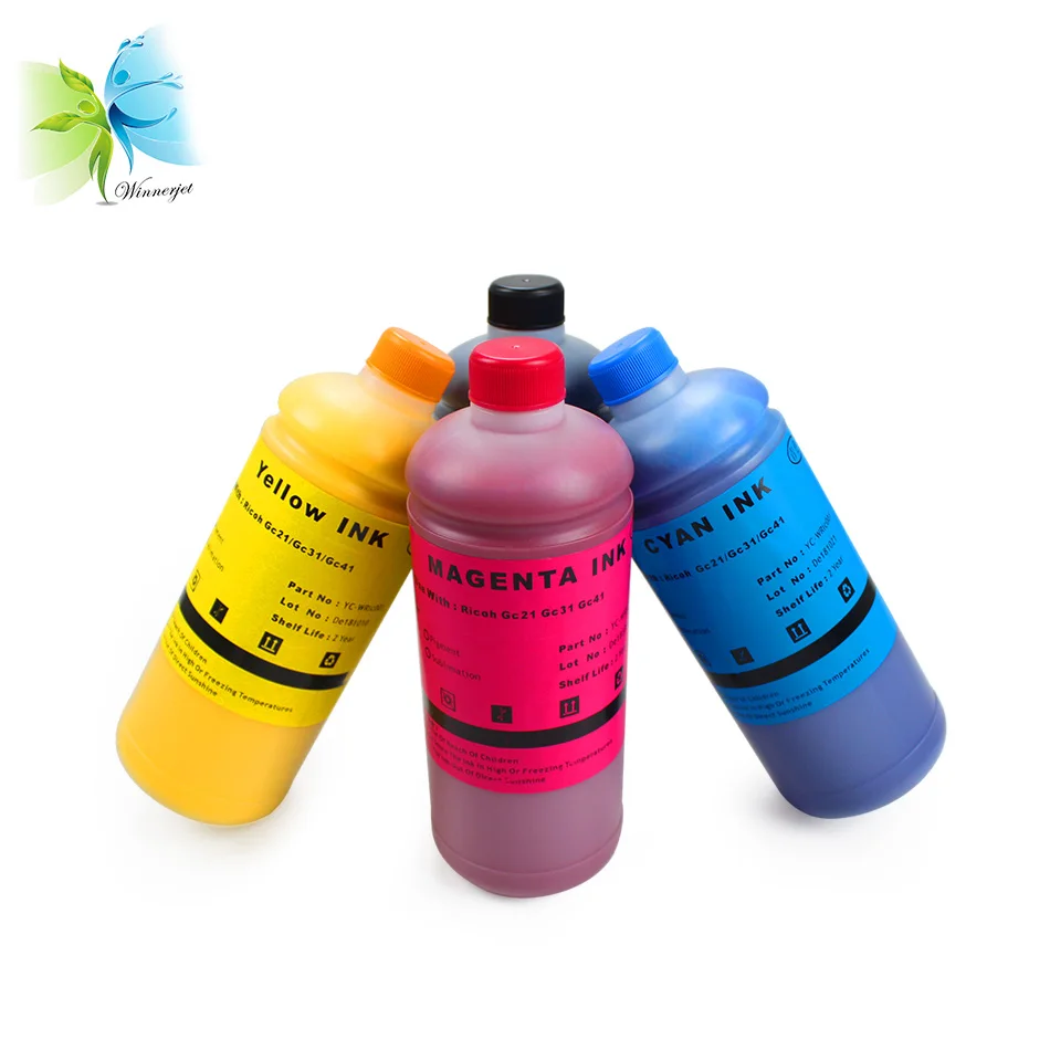 Winnerjet 4 liters GC41 bulk pigment ink for Ricoh SG 3110DN 7100DN ...