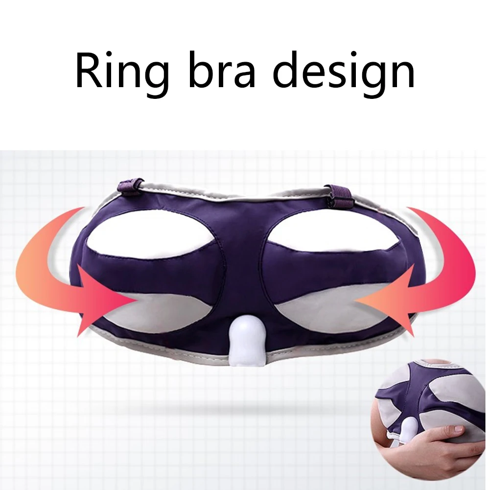 Blue Electric Breast Massager Bra Far Infrared Heating Breast Cup ...