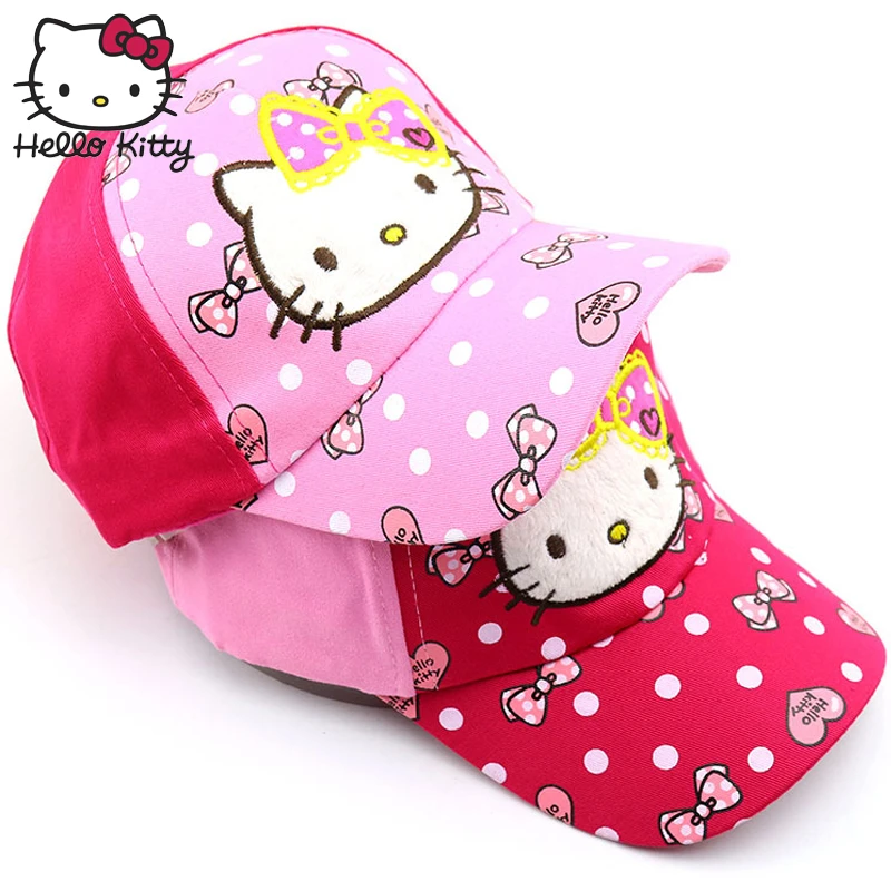 Hello Kitty gorras de Niños de dibujos animados diseño de Hello Kitty con Bordado de letras ...