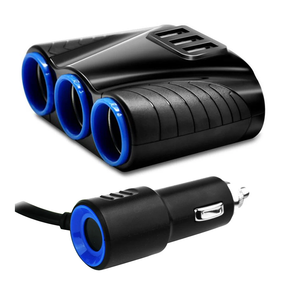 Buy 3 Way Cigarette Lighter Socket Splitter 12v Dual