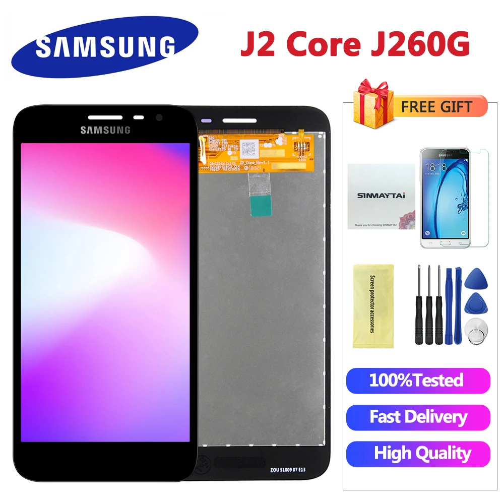 5.0 jjj260 lcd para samsung galaxy j2 núcleo 2018 j260 j260m/ds j260f ...