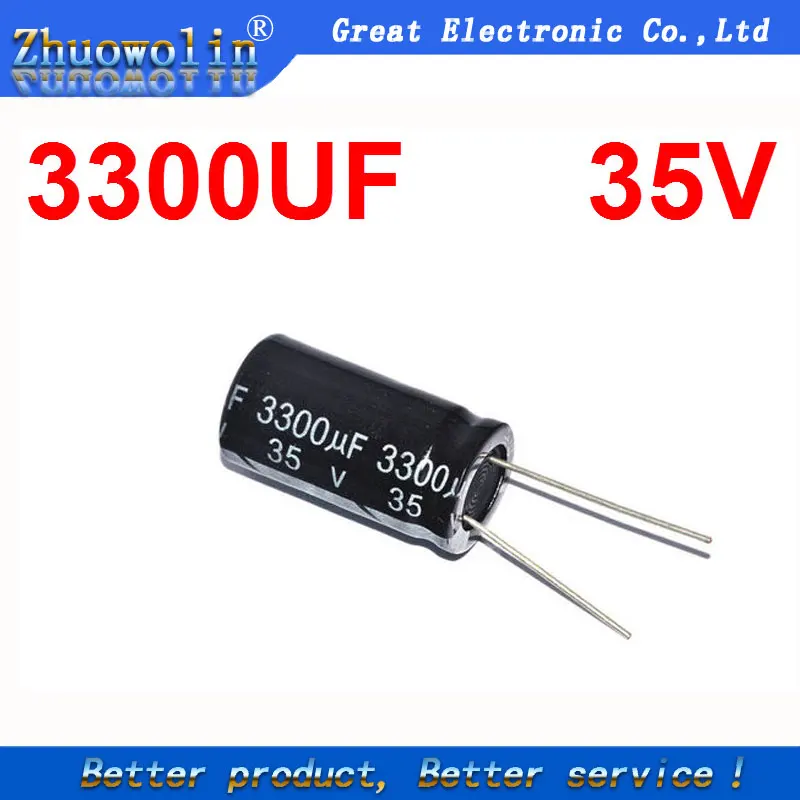 5PC/Lot 3300UF 35V Electrolytic Capacitor SIZE 16X30MM|electrolytic ...