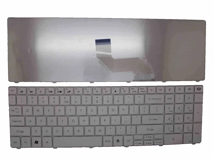 ノートパソコンのキーボードのためacer aspire 5810 t 5810tg 5810tz 5811tzg米国米国版カラー白 ...