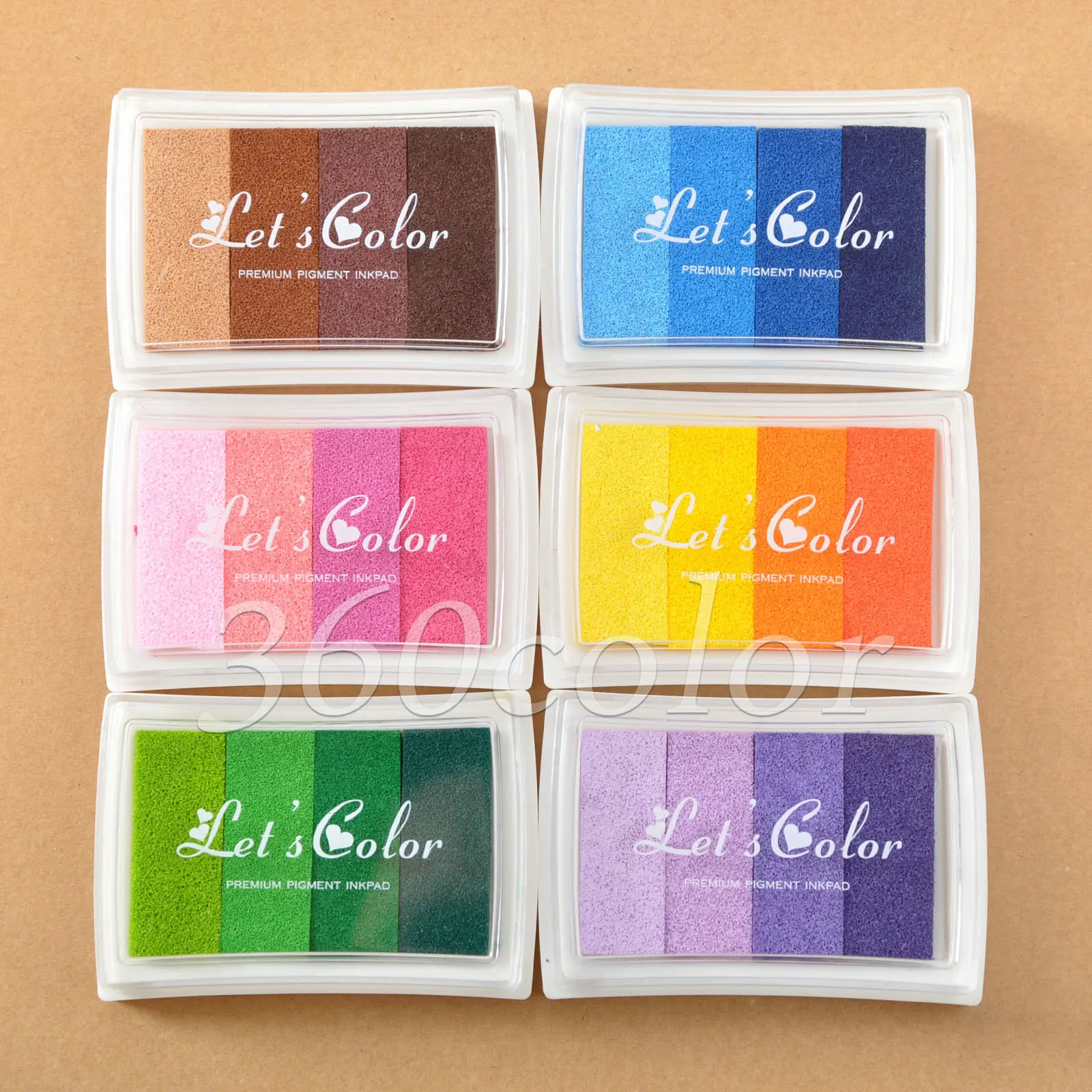 Multicolour Creative Diy Oil Rubber Stamps Set Ink Pad For Vivid ...