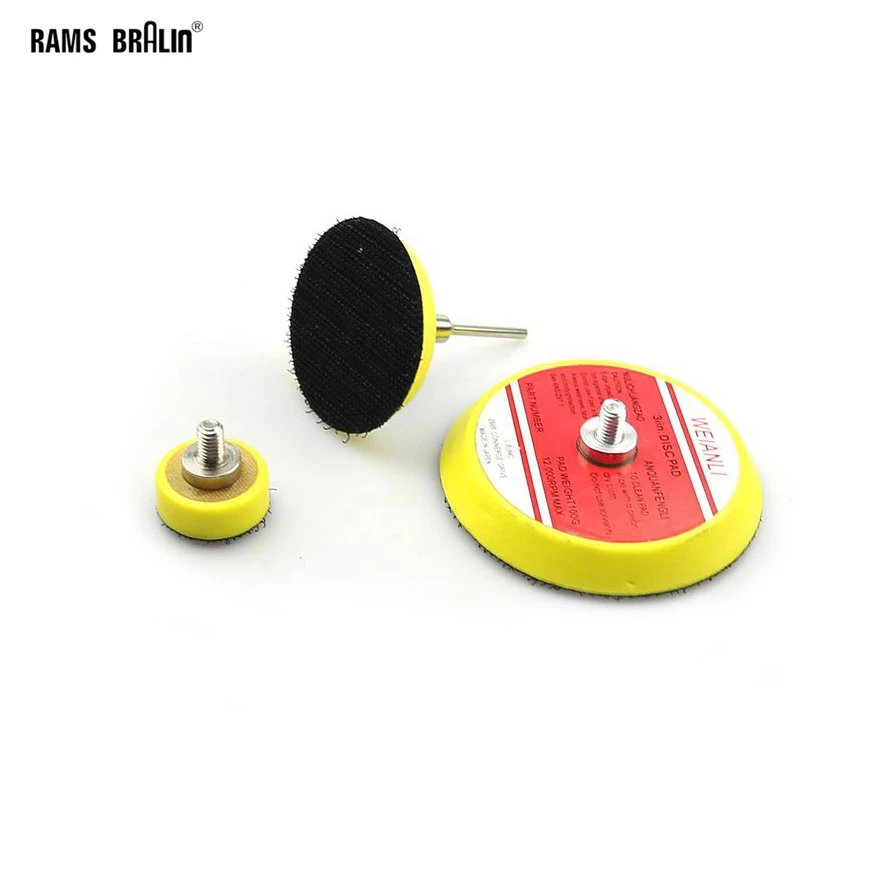 1 piece Sanding Back up Pad Nozzle + 1 piece 3mm Mandrel for Sanding ...