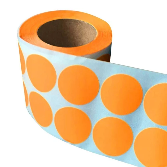 Orange Dot Stickers